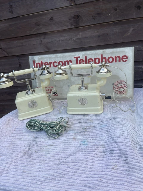 VINTAGE 1960’S TOY TELEPHONE INTERCOM TELEPHONE SET**GERMANY MADE ...