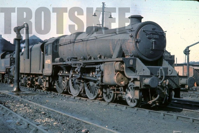 35MM SLIDE BR British Railways Steam Loco 44785 Class 5MT Kingmoor 1964 ...