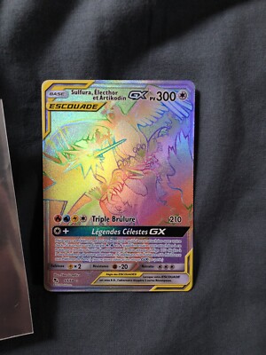 Carte Pokemon Sulfura Electhor Et Artikodin Gx 69 68 Neuve Destinées