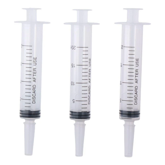60ML PUMP MEASURING 20ml Feeding Syringe With Rubber Stopper Large ...