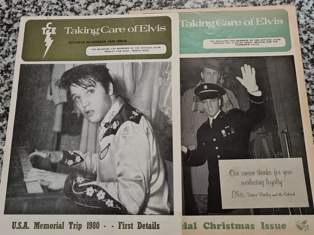 X2 ELVIS PRESLEY - "Taking Care of Elvis" Fan Club Magazine Nov 1979 ...