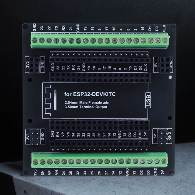 3 TYPES OUTPUTS GPIO Expansion Useful for ESP32-DevKitC ESP-WROOM-32 ...