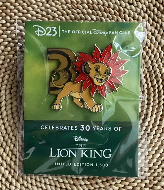 DISNEY D23-EXCLUSIVE THE Lion King 30th Anniversary Spinner LE Pin IN ...