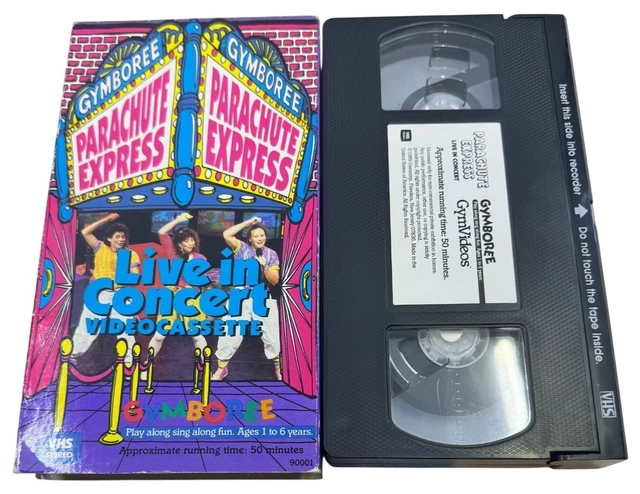 GYMBOREE PARACHUTE EXPRESS Live In Concert VHS Tape Fun Music ...