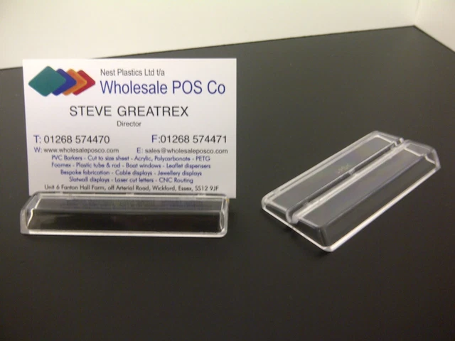 5 X TABLE Name Badge Display Business Card Holder Table Placecard ...
