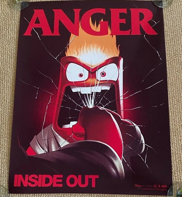MONDO DISNEY PIXAR Inside Out Anger by Phantom City Creative Poster 128 ...