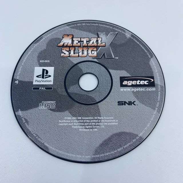 SONY PLAYSTATION 1 PS1 Metal Slug X Jeu Bon État Rare - Version PAL EUR ...