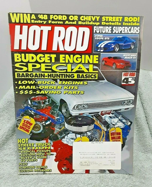 HOT ROD MAGAZINE May 1993 classic antique cars vintage 90s £4.68 ...