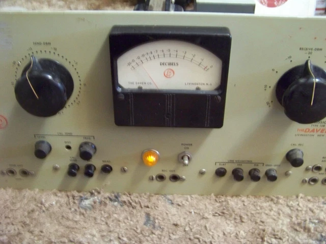 RARE DAVEN CO. type 12B Audio Tube Transmission Measuring and Test Set ...