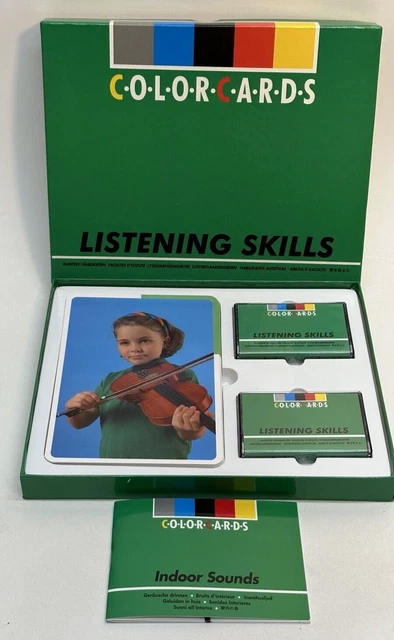 LISTENING SKILLS COLORCARDS Matching Activity Indoor Sounds 40 Cards 2 ...
