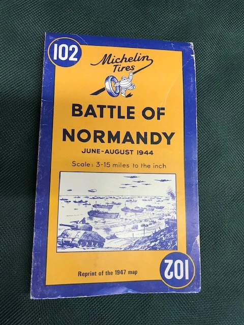 BATTLE OF NORMANDY / Bataille de Normandie - Michelin Historical Map ...