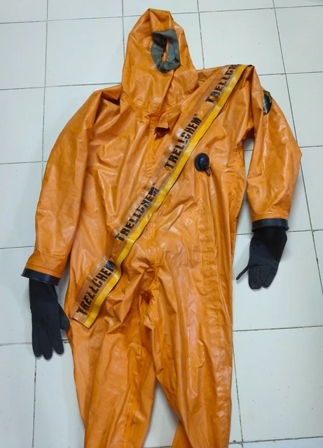 TRELLEBORG TRELLCHEM BUTYL Super Hazmat Gaz Chimique Sécurité Suit ...