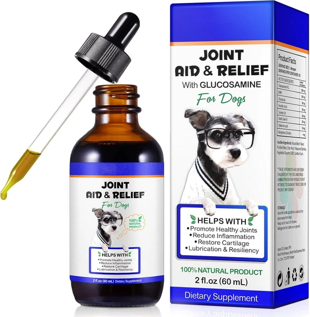 JOINT SUPPORT LIQUID for Dogs, Dog Joint Relief Supplements Improve ...
