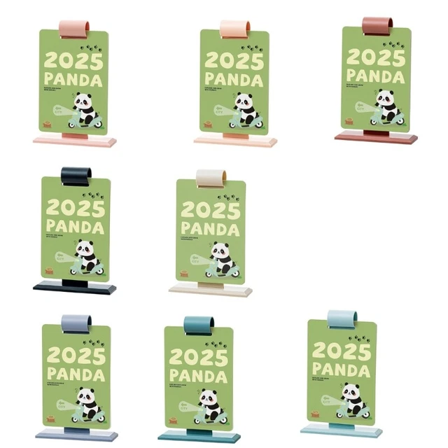 2025 DESK CALENDAR Office Calendar Year Calendar Cartoon Panda Calendar ...