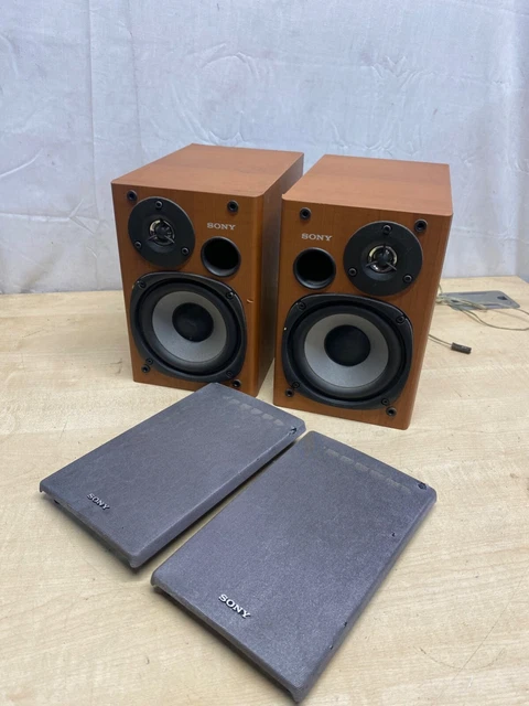 PAIR OF SONY SS-CPX1 Bookshelf Hifi Speakers - 4Ohm - G1G989G £17.95 - PicClick UK