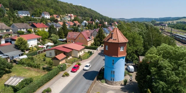 WASSERTURM FERIENHAUS URLAUB bei Weimar Jena Thüringen Naumburg ...