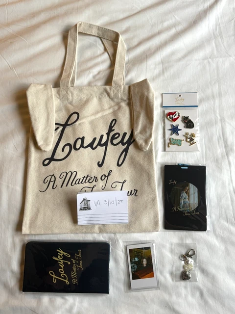 LAUFEY A MATTER of Time Tour 2025 VIP Merch Pack including Mei mei Tote ...
