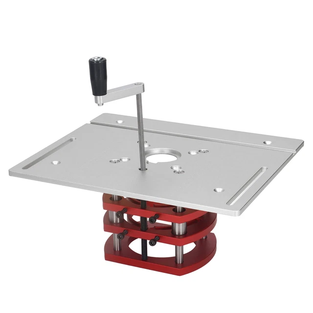 ROUTER LIFTING ROUTER Lift System Kit Router Table Saw Insert Base ...