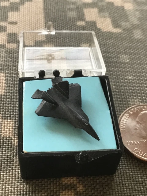 RARE LOCKHEED MARTIN F-22 Raptor Stealth Fighter Black Tie Tac Lapel 1 ...