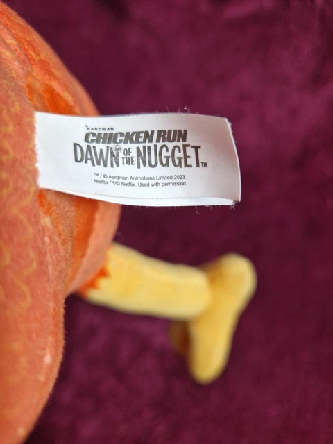 CHICKEN RUN DAWN Of The Nugget Ginger Plush Toy Character Soft Doll £9. ...