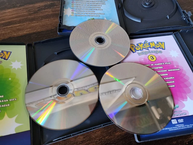 POKEMON: INDIGO LEAGUE Disc 1, 2, & 3 DVD Set Viz Media Anime TV ...