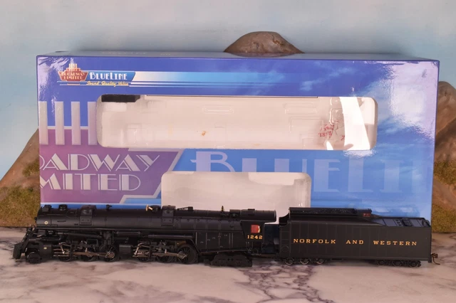 BROADWAY LIMITED H0 Br 1242 Dampflok Class A 2-6-6-4 N&W Nr 5202 mit ...