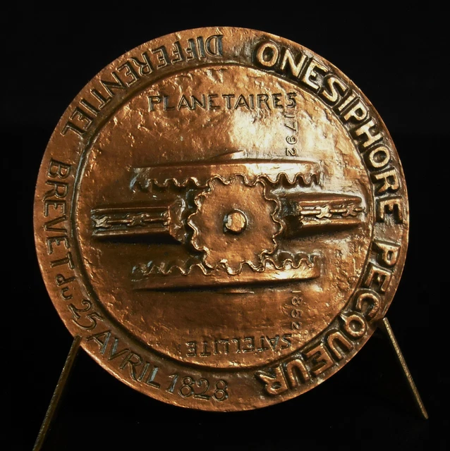 MEDAL ONÉSIPHORE PECQUEUR Mechanics Master Watchmaker Differential ...
