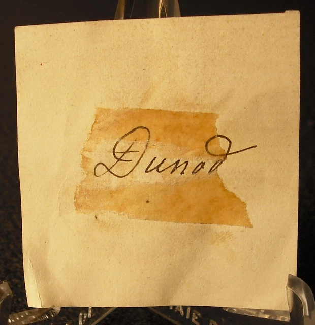 FAMILLE DUNOD CACHET de cire armoiries seal Sceau tampon héraldique ...