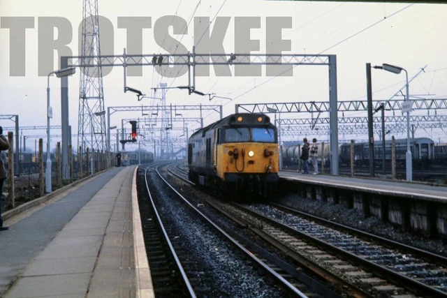 35MM SLIDE BR British Railways Diesel Loco Class 50 50045 Bescot 1985 ...