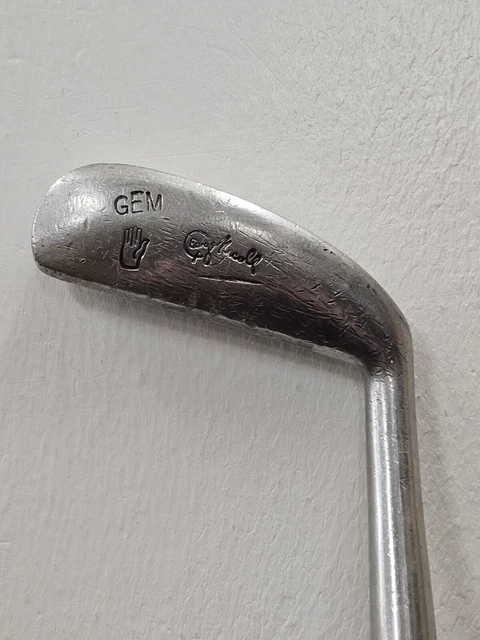 VINTAGE GEORGE NICOLL GEM Hickory Wood Shaft Putter £59.99 - PicClick UK