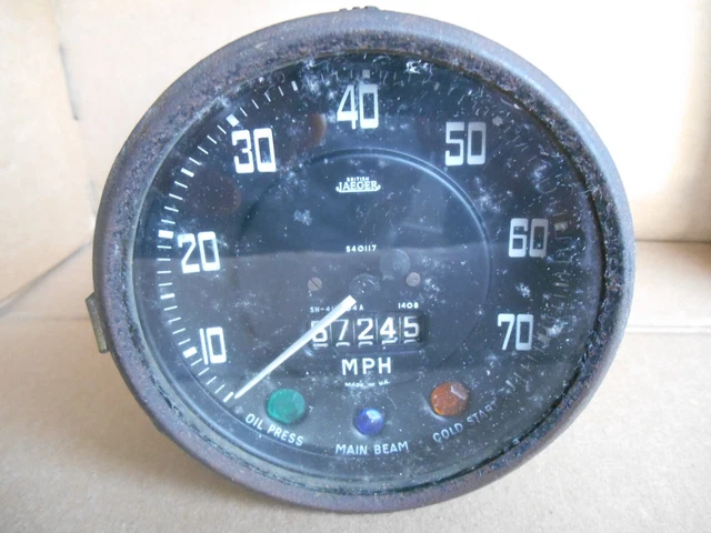 LAND ROVER SERIES 2A JAEGER SPEEDO 1408 (suitable 7.50x16 tyres ...