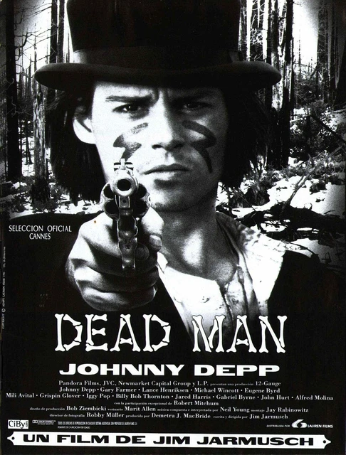 VINTAGE &DEAD MAN& 1995 Film Release Poster Fine Art Postcard Print £3. ...