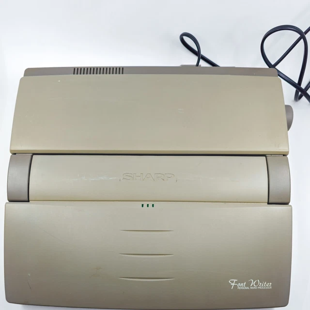 VINTAGE SHARP FW-750 word processor elettronico writer stampante ...