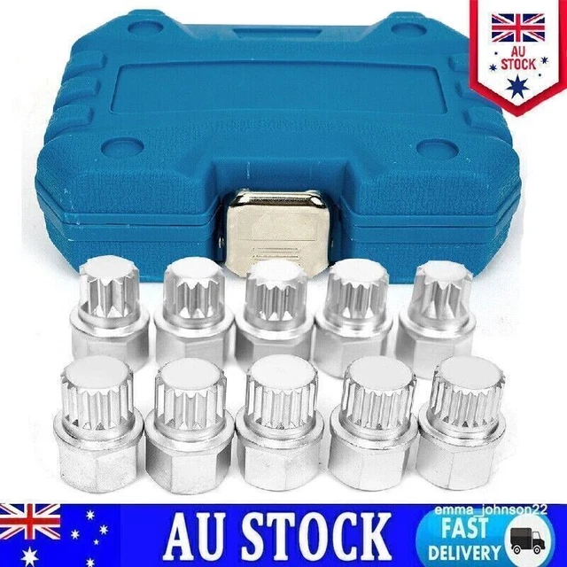 10X ANTI-THEFT SCREW Socket Removal Mounting Seat For BMW Wheel Lock ...
