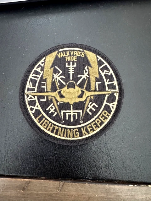 USAF 495TH FGS Patch. (Valkyries Ride) Brand New. 100mm in Diameter. £ ...