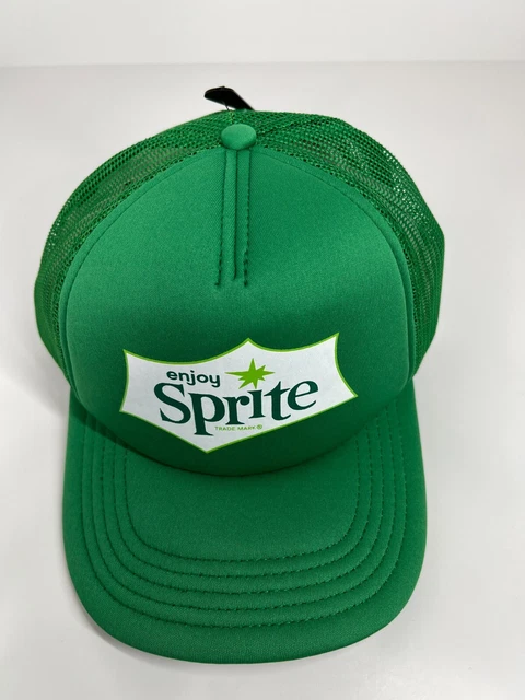 SPRITE SOFT DRINK baseball cap hat green trucker adjustable OSFM ...