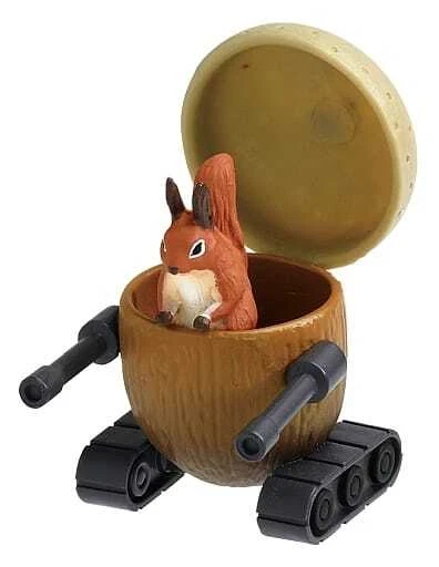 FIGURINE DE COMMERCE Ezo Squirrel Brown Double Gun Acorn Tank EUR 32,16 ...