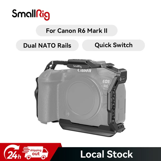 SMALLRIG EOS R6 Mark II Camera Cage for Canon, for Arca-Swiss Quick ...