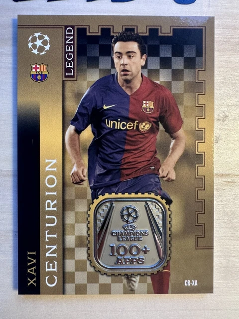TOPPS MATCH ATTAX 2024 23/24 Centurion Coin Relic Xavi - FC Barcelona £ ...