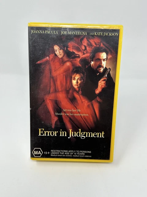 ERROR IN JUDGMENT - VHS Clamshell - MA Rated Rare And Hard To Find See ...