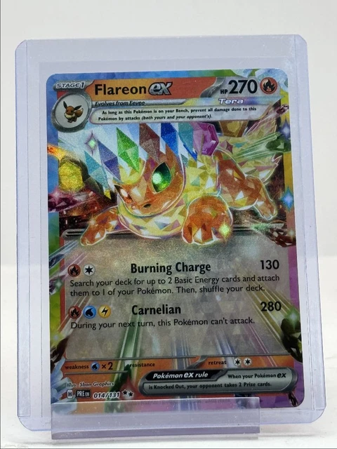 FLAREON EX 2025 Pokemon S&V Prismatic Evolutions Double Rare A Q3928 ...