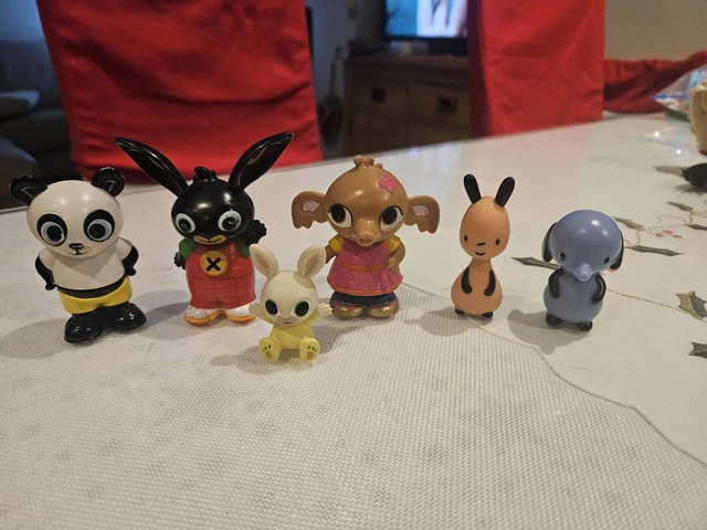 CBEEBIES BING BUNNY Pando Sula Flop Amma and Charlie Figures Bundle ...