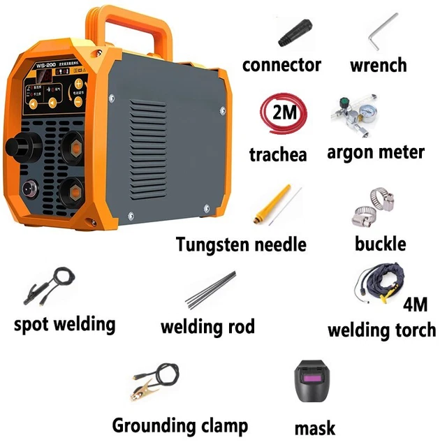 TIG WELDER TIG MMA 220V Argon Tig Control Welding Machine Stainless ...