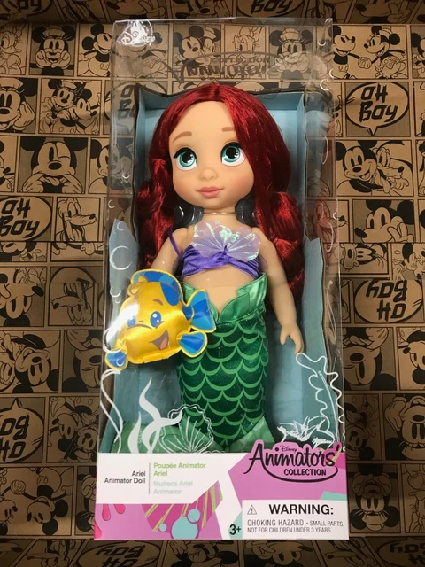 DISNEY STORE ARIEL Doll Animator, The Little Mermaid, 39cm WEAR TO BOX ...