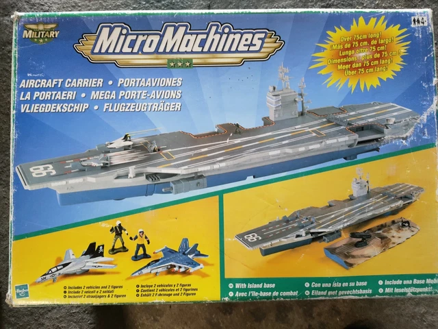 MICRO MACHINES PORTE Avions En Boite/Aircraft Carrier With Box EUR 44 ...