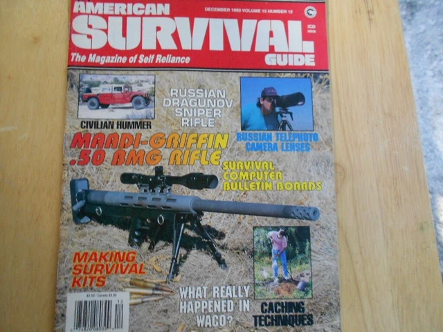 ASG AMERICAN SURVIVAL Guide Magazine December 1993 Volume 15 Number 12 ...