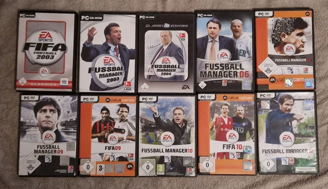 EA FUSSBALL MANAGER & Fifa 03/09/10 Pc EUR 10,00 - PicClick DE
