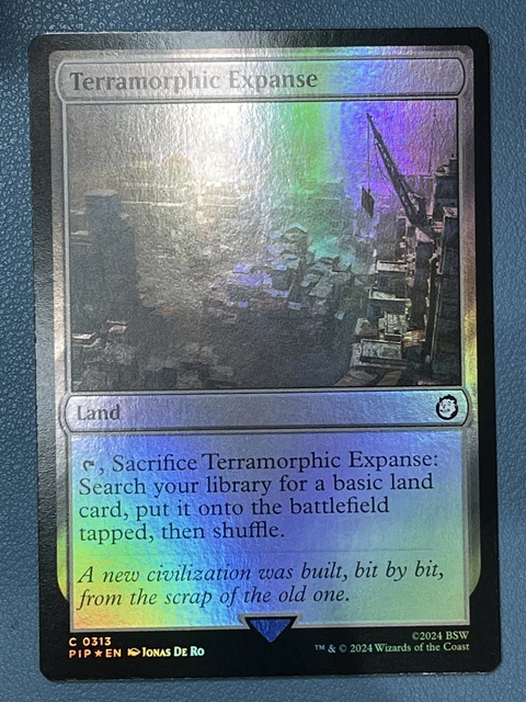 TERRAMORPHIC EXPANSE FOIL Fallout MTG PIP EUR 2,34 - PicClick FR