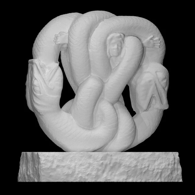 STATUA SCULTURA UROBOROS (Ouroboros) uroboro Serpente Museo Arte ...