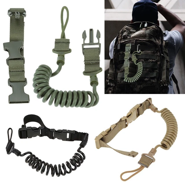 MULTI-PURPOSE SECURE LANYARD Military Tactical Lanyard Spring Lanyard ...